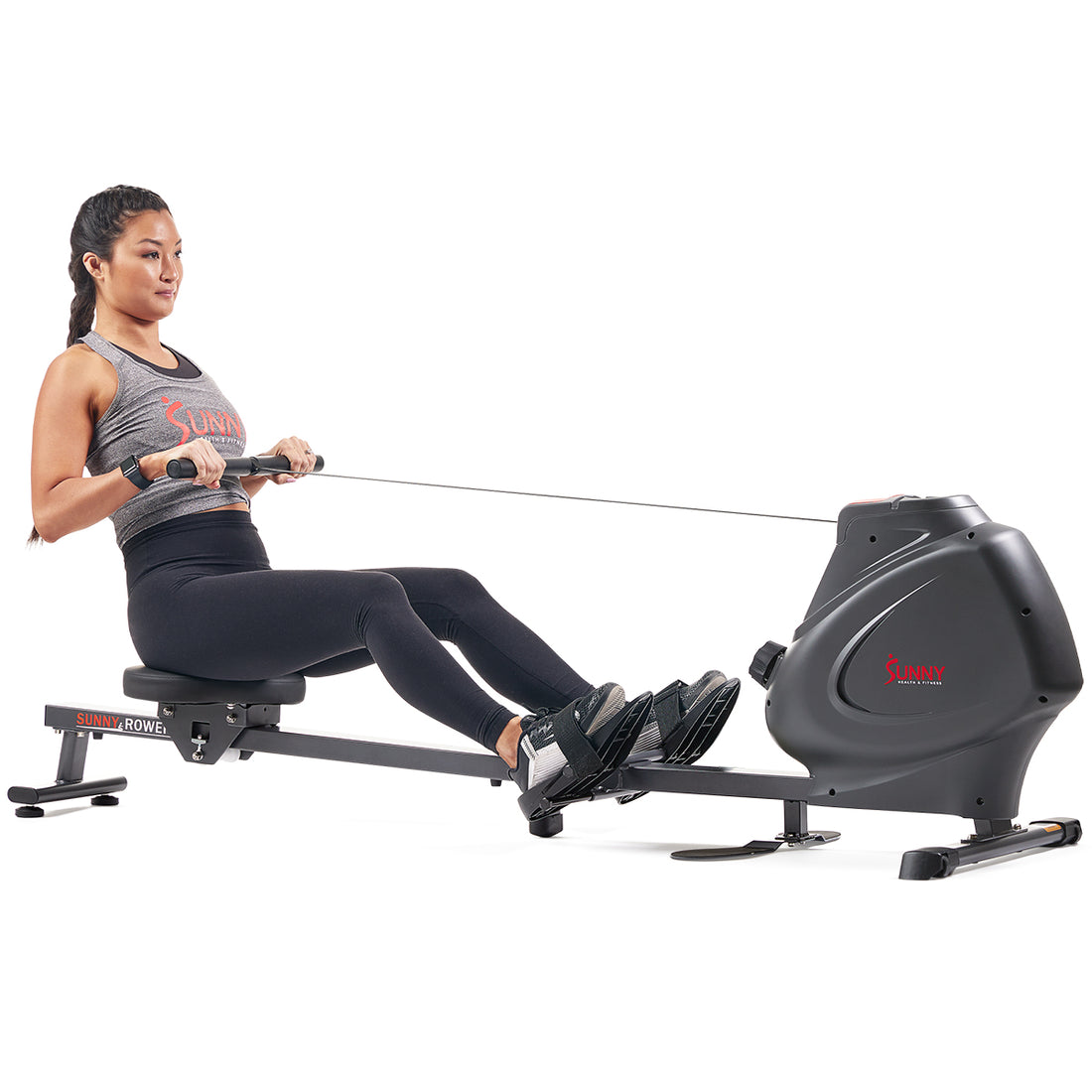 Smart Multifunction Magnetic Rowing Machine with Foot Plate | Sunny ...