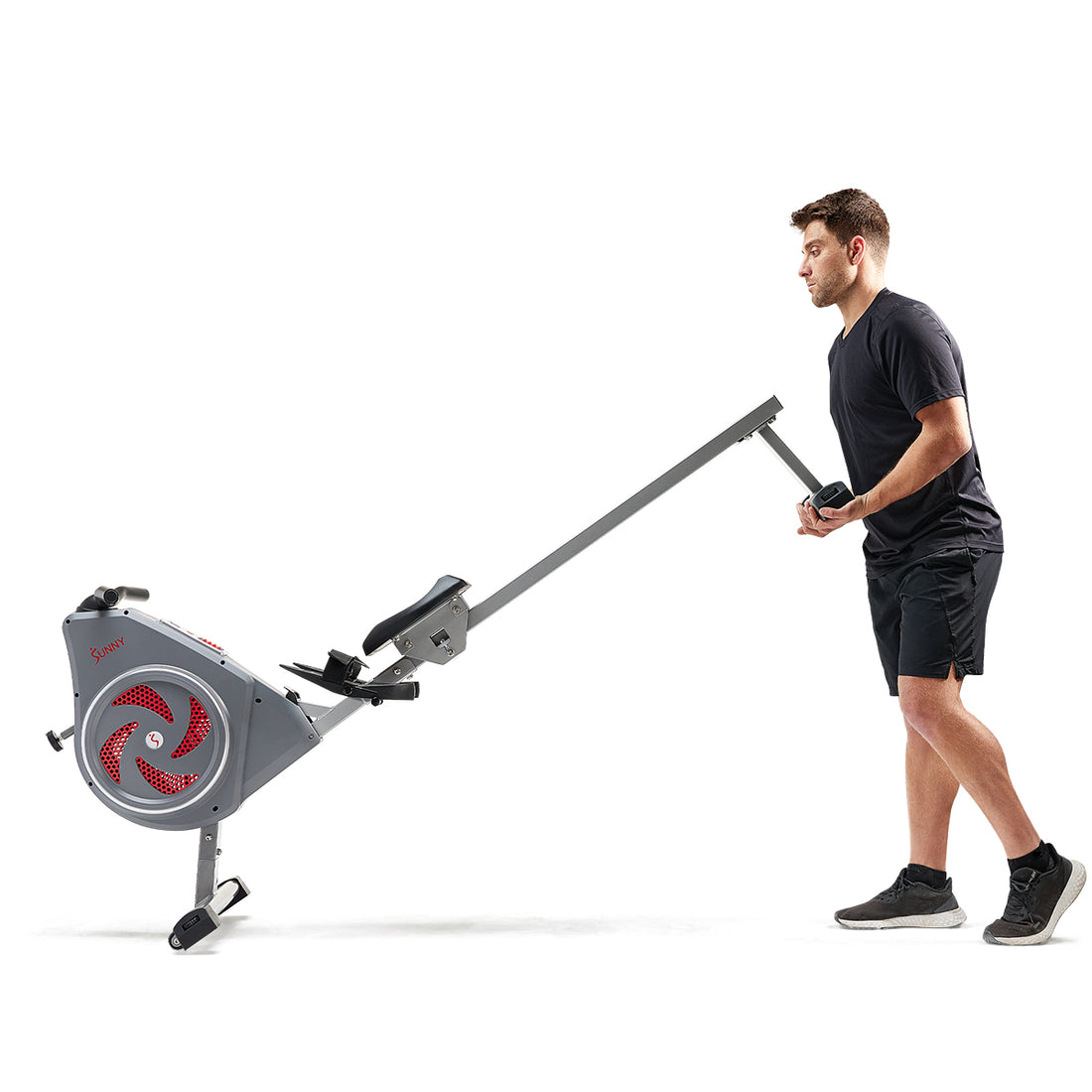Sunny Strength™ Smart Premium Air Resistance Exercise Rowing Machine ...