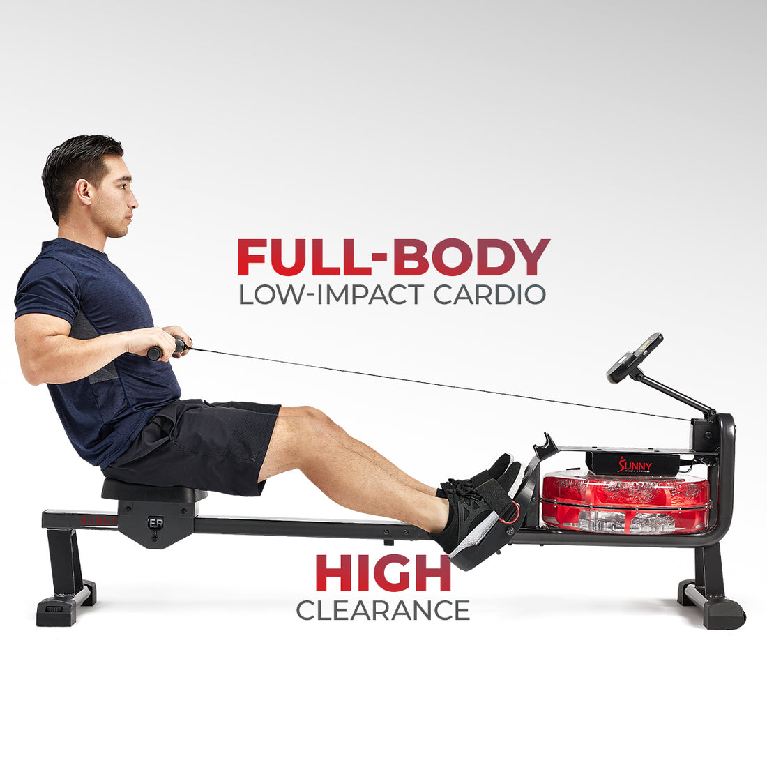 Hydro Water Rowing Machine with Bluetooth Connectivity | Sunny Health ...