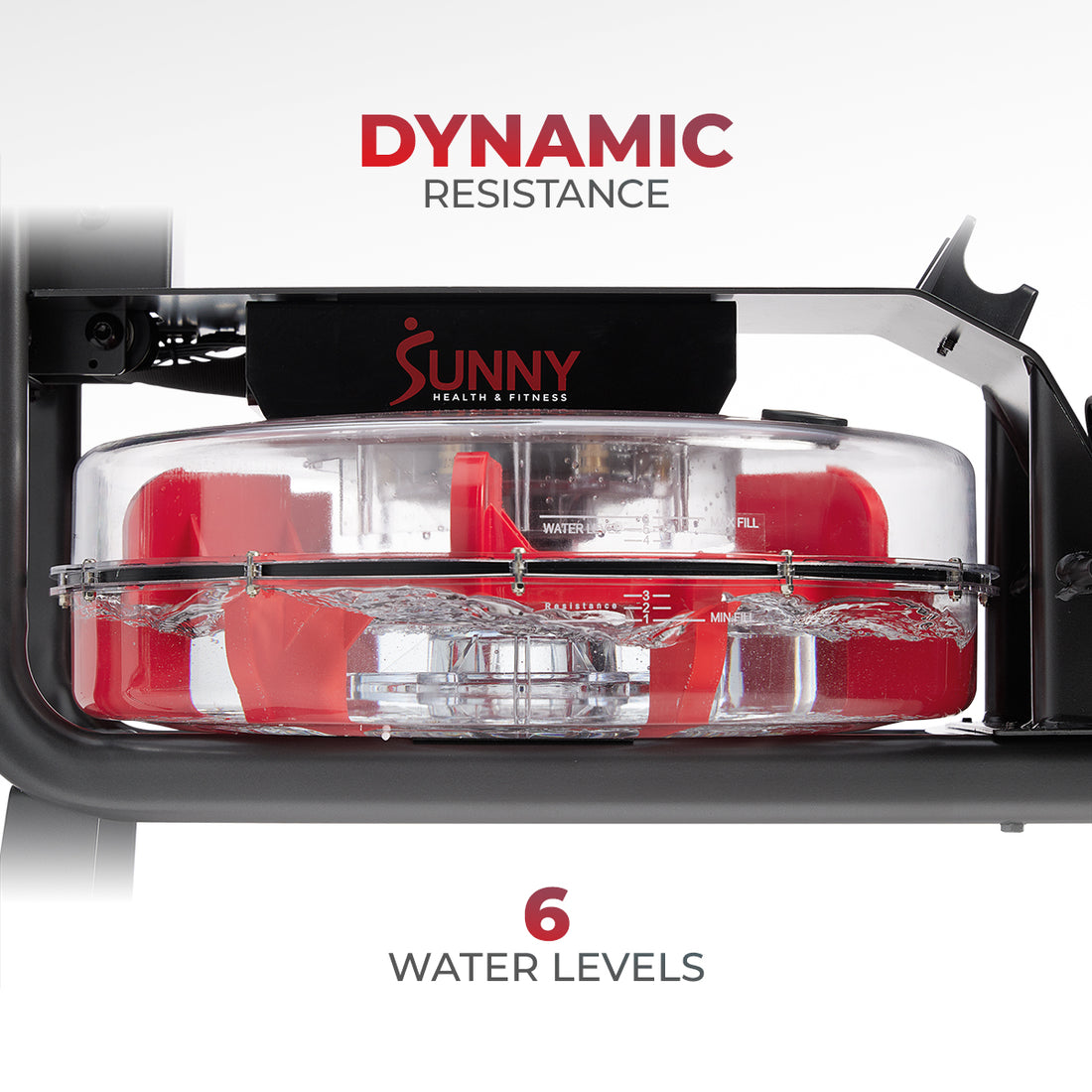 Hydro Water Rowing Machine with Bluetooth Connectivity | Sunny Health ...