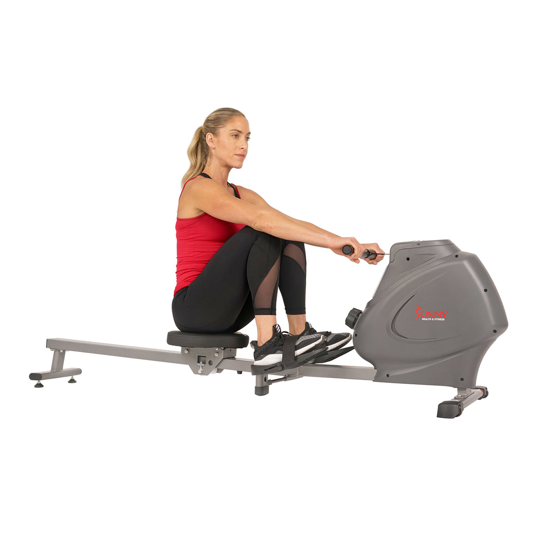 Magnetic Rowing Machine Synergy Power Motion Rower | Sunny Health & Fitness