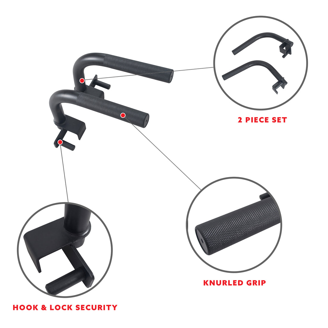 Sunny Strength™ Dip Bar Attachment for Squat Racks and Power Cages ...