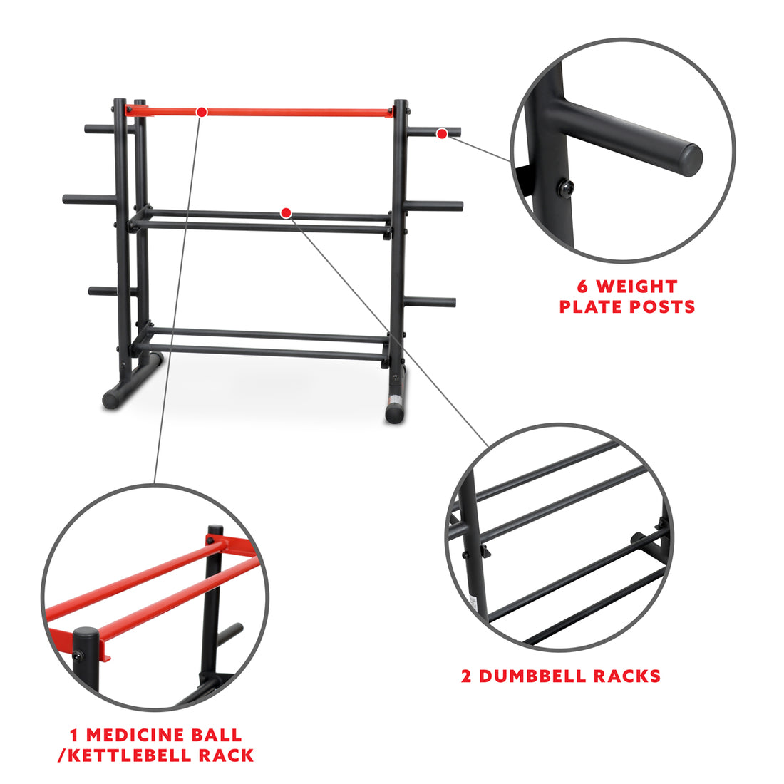 Sunny Strength™ Multi-Weight Storage Rack Stand | Sunny Health and Fitness