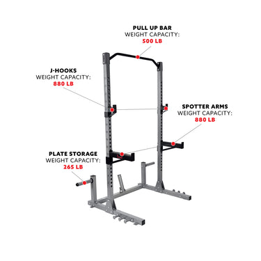 Exercise Squat Rack w/ High Weight Capacity | Sunny | Sunny Health and ...