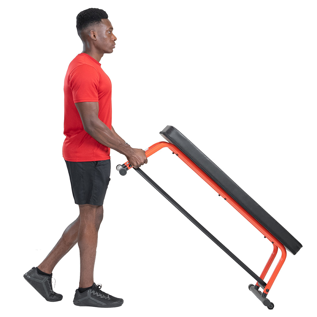 Power Zone Premium Strength Flat Bench With Dumbbell Rack | Sunny ...