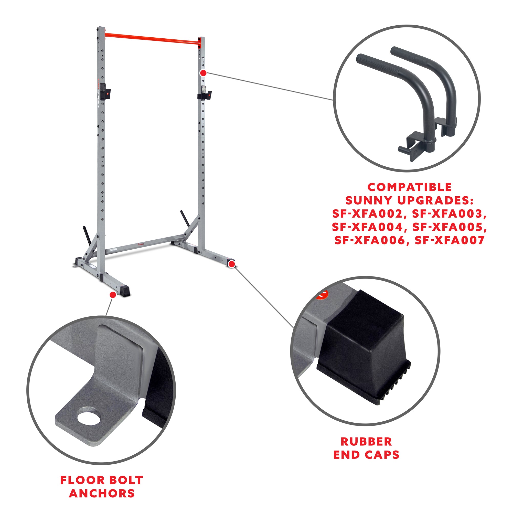 Essential Multifunction Squat Power Rack | Sunny Health & Fitness ...