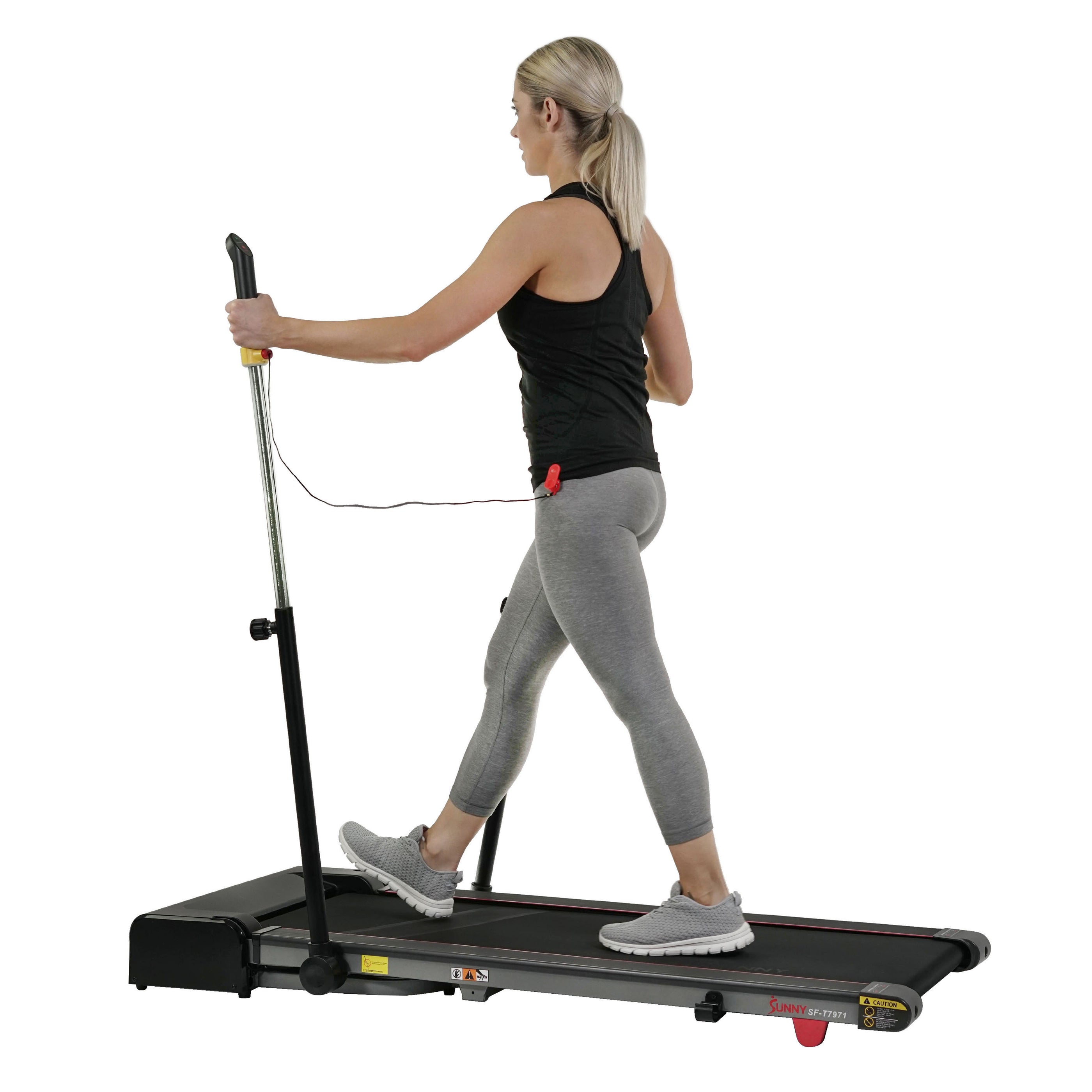 Slim Folding Treadmill Trekpad with Moving Arms Exercisers | Sunny ...