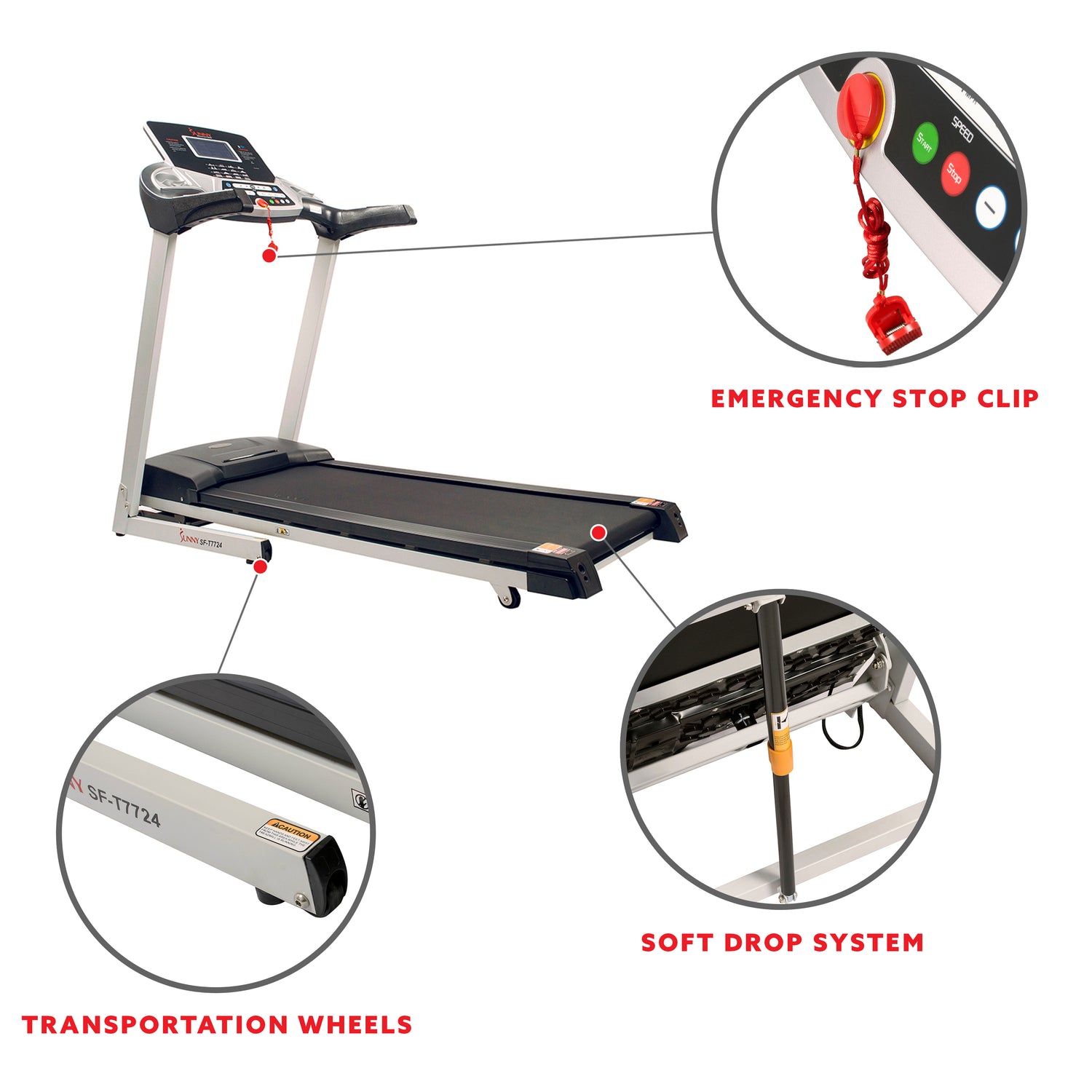 Treadmill Energy Flex Motorized - Sunny Health & Fitness-SF-T7724 ...